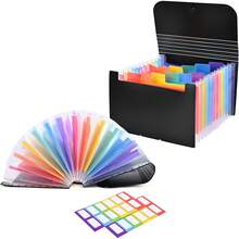 2Pcs Receipt Coupon Holder Organizer, 13 Pockets Small Accordian File ...