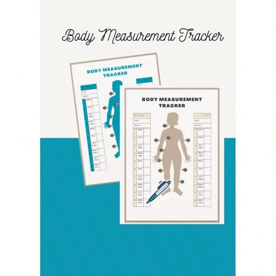Body Measurement Tracker, Loss Tracker, Printable Body Measurement ...