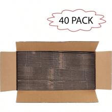 8x6x6 Shipping Boxes Set Of 40, White Corrugated Cardboard Box For ...