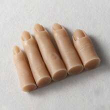 Reusable Silicone Nail Practice Hand Model With Joints, Non-Bendable ...