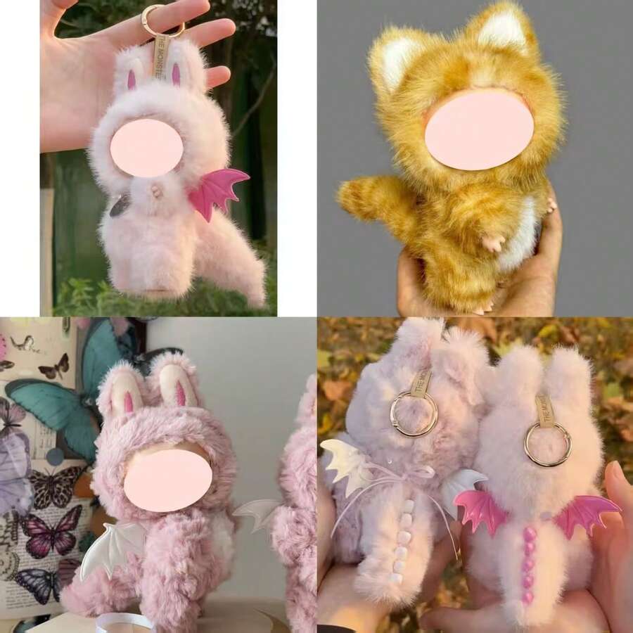 10cm Labubu Angel Doll Clothes, 3.0 Version, 17cm Standing Posture ...