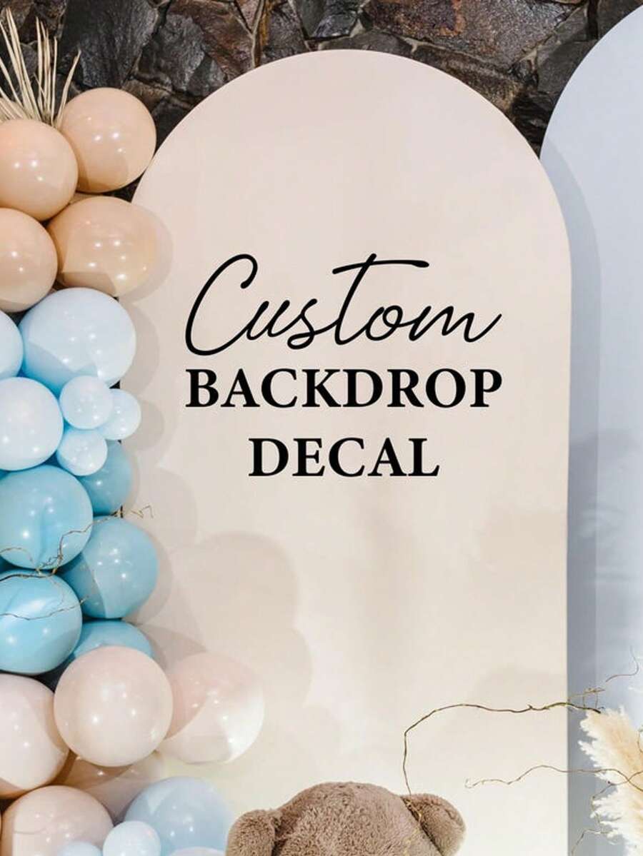Custom Birthday Decal, Custom Bridal Shower Decal For Party Balloon ...