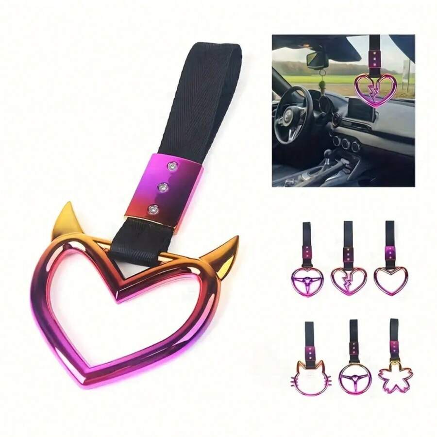 YITUMU Heart-Shaped JDM Racing Car Handle Strap - Durable Nylon Drift ...