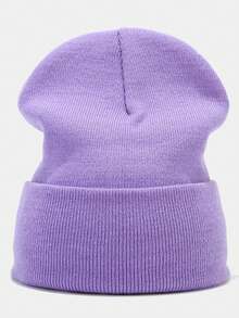 High Quality Knitted Hat For Women, Solid Color, Autumn And Winter ...
