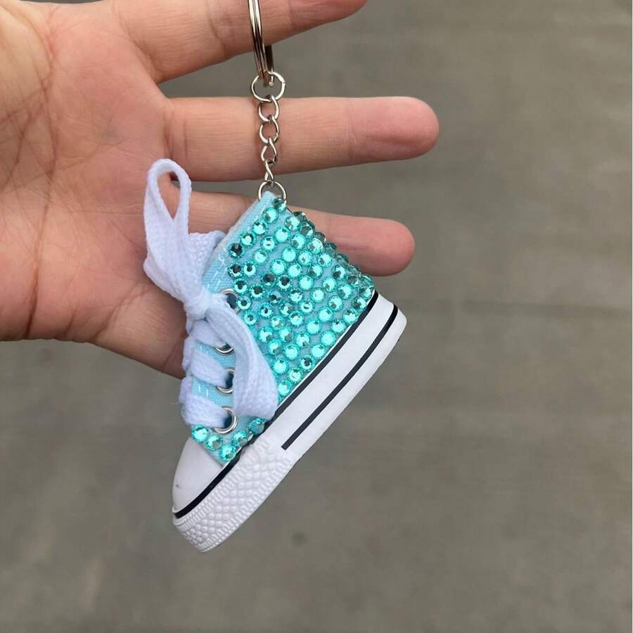 1pc Cute Fashion Keychain Mini Canvas Shoes Keychain Pendant Small ...