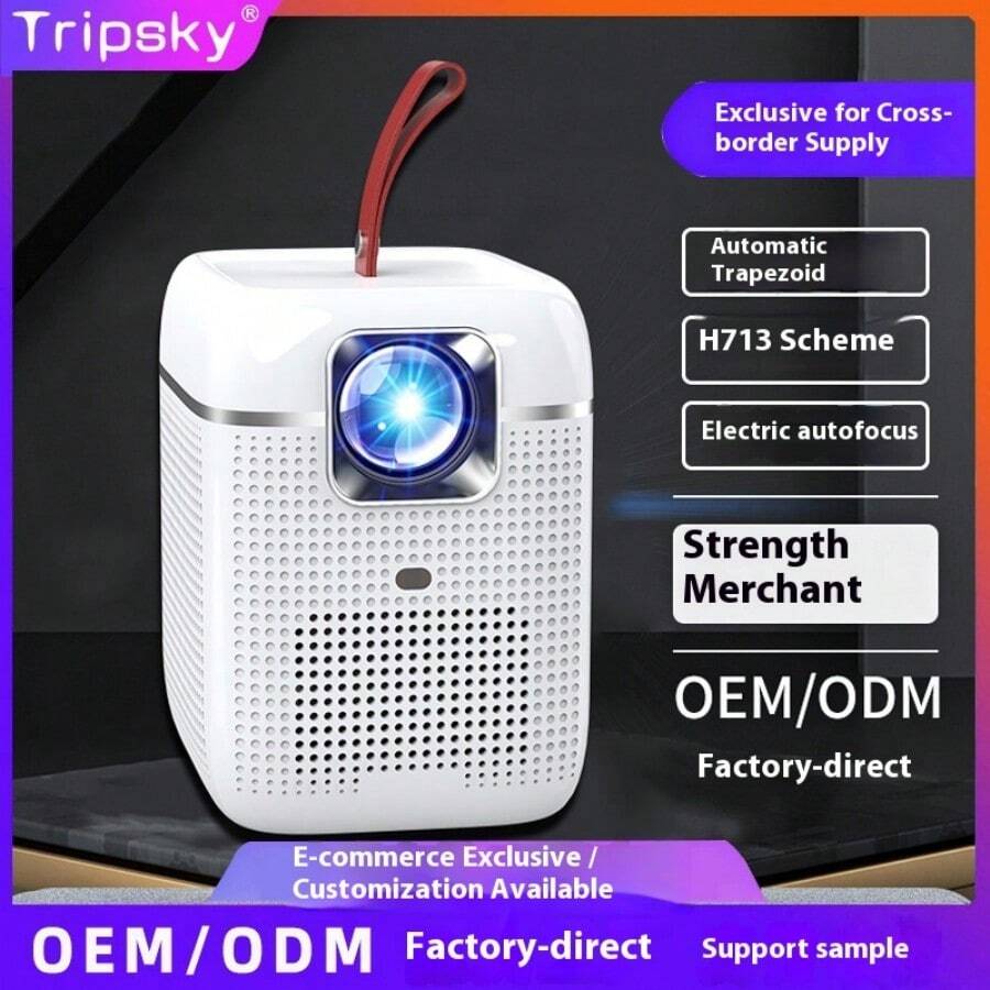 2025 T6 Portable Mini Projector HD720P Smart Projector 150 ANSI Lumens ...