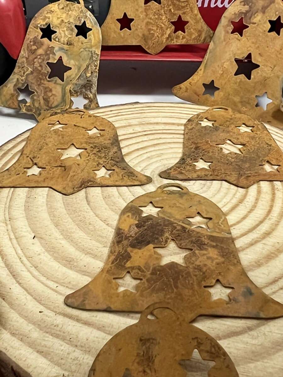 10pcs Vintage Iron Hanging Bells - Heavy Metal Bell Decor, Suitable For ...