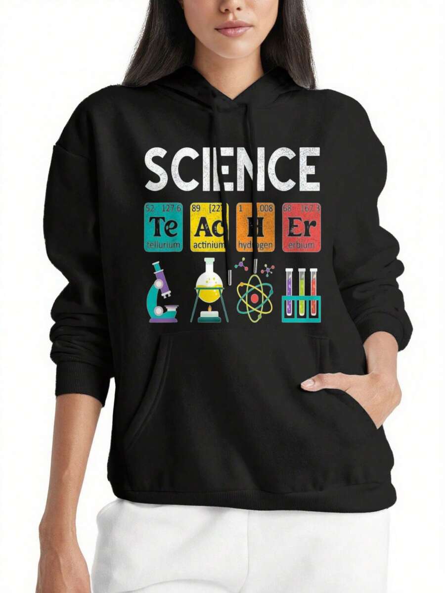 SCIENCE TEACHER THEMED Hoodie Unisex Lab Experiment Graphic Print ...