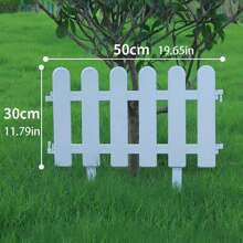 Cerca de plástico blanco, baranda para valla de jardín, cercado de ...