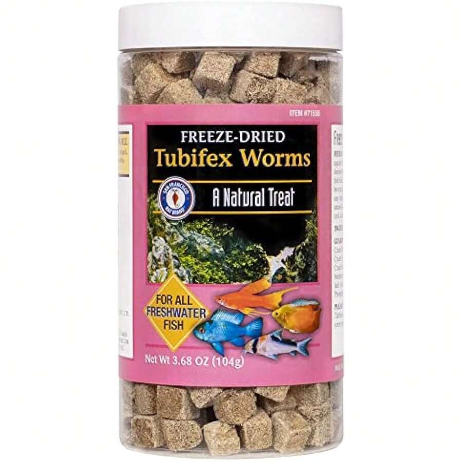 Freeze Dried Tubifex Worms Fish - High Protein For Freshwater Fish ...