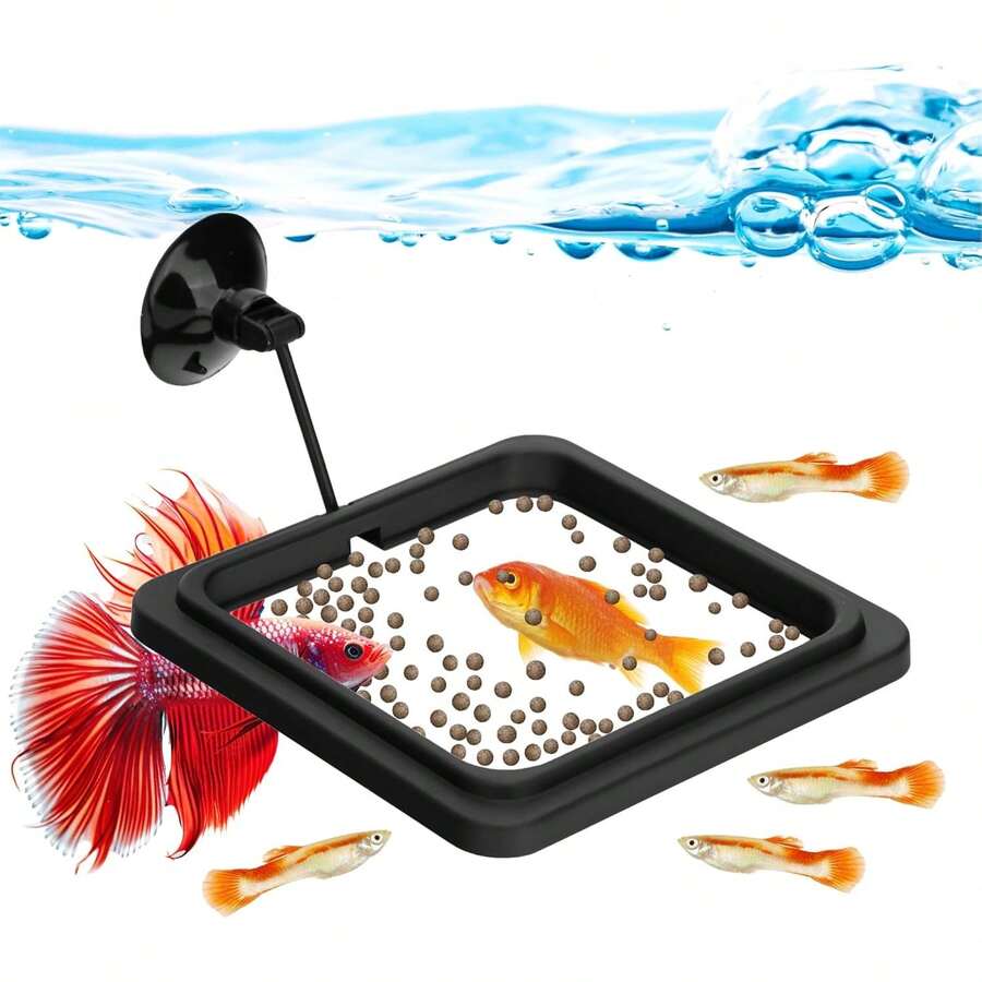 Fish Feeding Ring Aquarium Square Floating Food Feeder Circle With ...