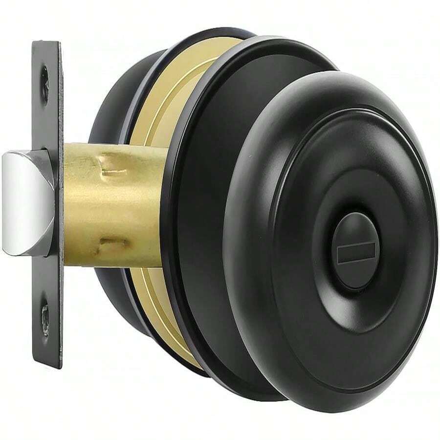 RAZCC Privacy Door Knobs, 6 Pack Matte Black Door Knobs With Lock, Bed And Bath Door Knob ...