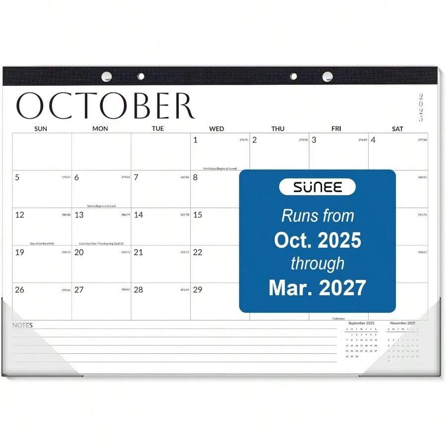 Desk Calendar 20252026 17x12 18 Months JUL. 2025 DEC. 2026 Academic ...
