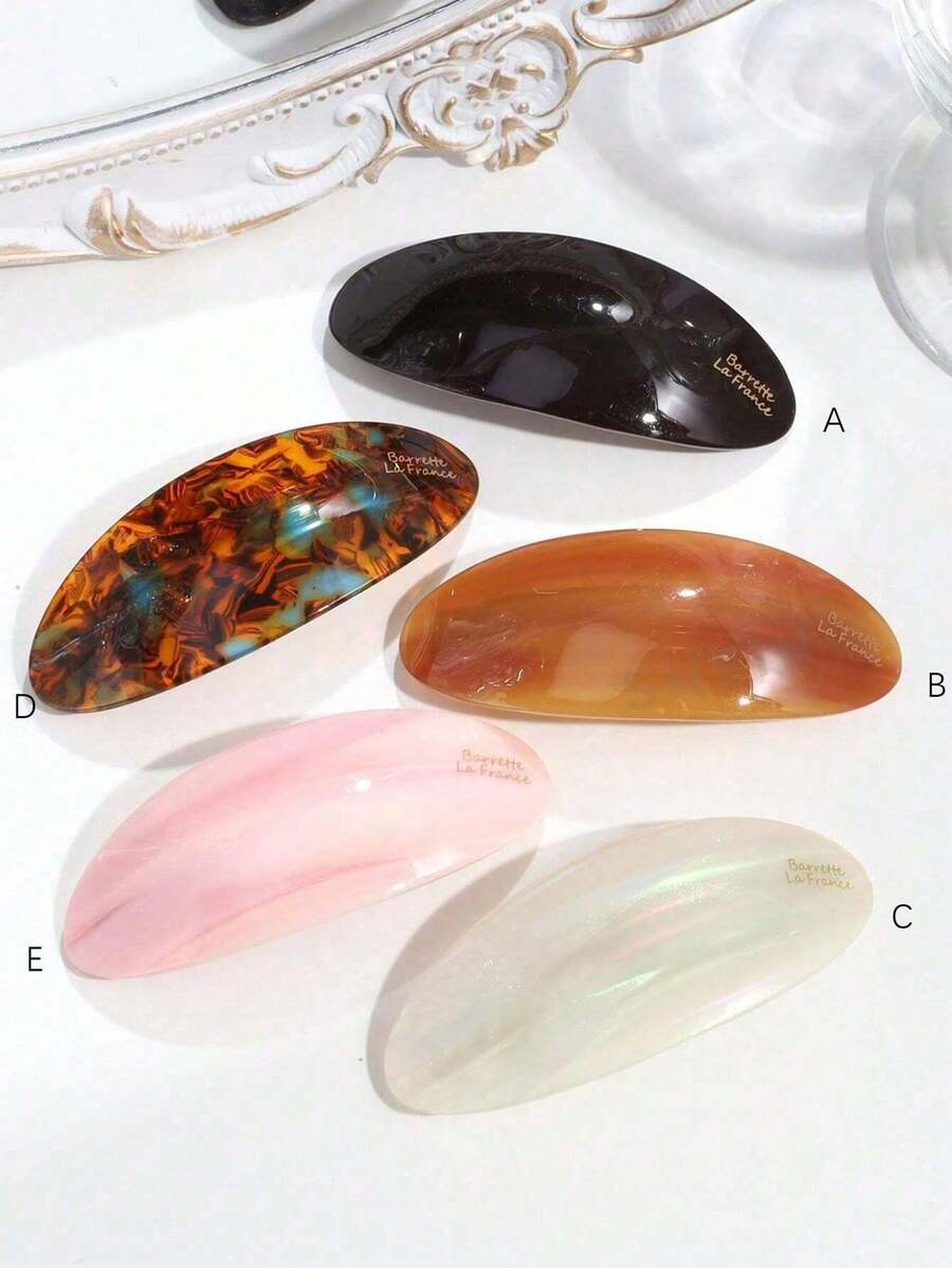 1pc Women's Fashionable Oval Elegant Versatile Half-Bun Hair Clip ...