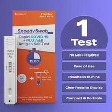 SpeedySwab COVID-19 Antigen Rapid Test,1 Pack, 4 Tests Total, FDA EUA ...