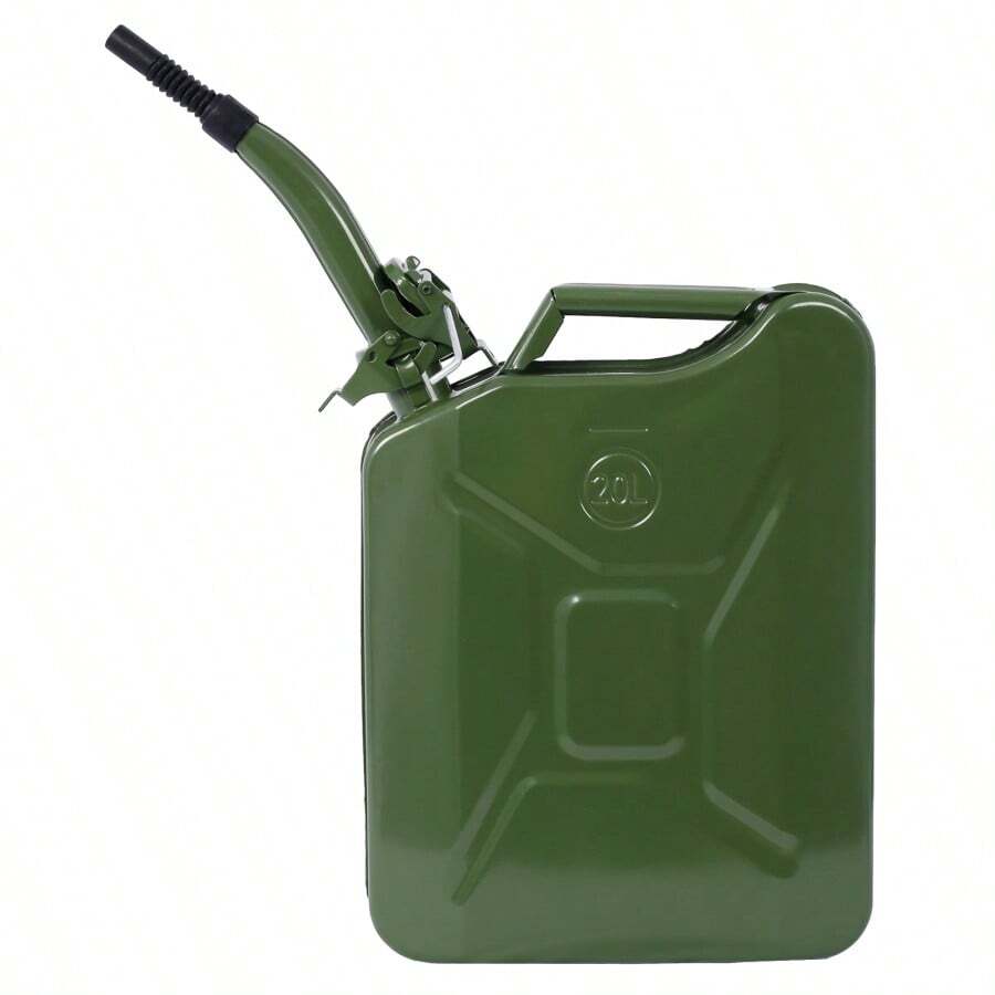 20 Liter 5 Gallon Jerry Fuel Can With Flexible Spout Portable Jerry ...