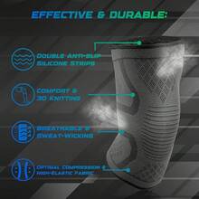 2-Pack Compression Knee Braces,Support Sleeve For Running, Sports, Pain ...
