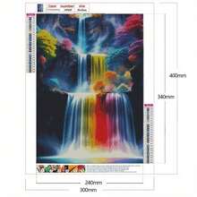 Alpine Waterfall DIY Paint With Round Full Drill Diamonds Diamond Art ...