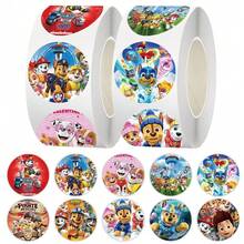 Paw Patrol 500PCS/ROLL Cute PAW Patrol Stickers Anime Seal Label ...
