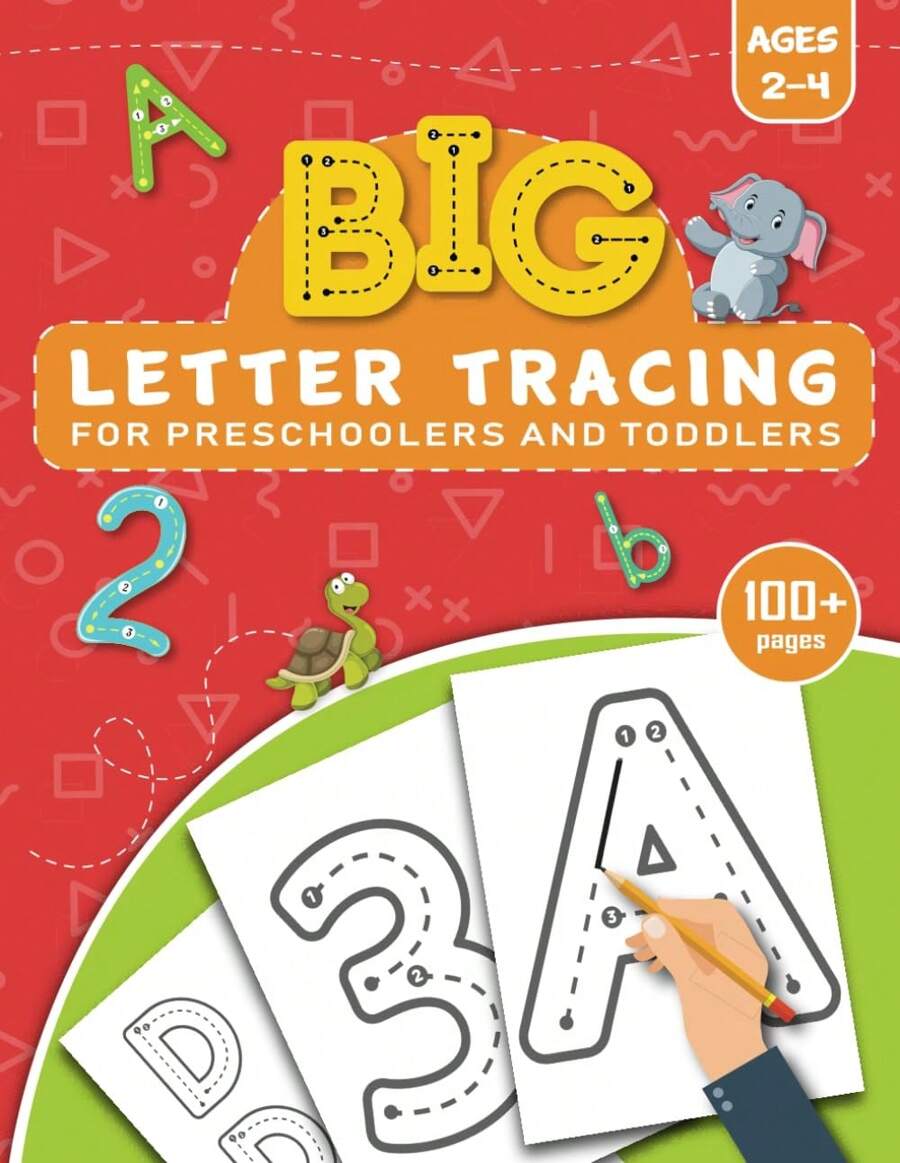 BIG Letter Tracing For Preschoolers And Toddlers Ages 2-4: Homeschool ...