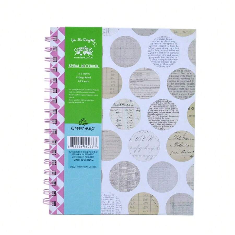 Hot - - Spiral Notebook, 7x9, Friendly, Polka Dot | SHEIN USA