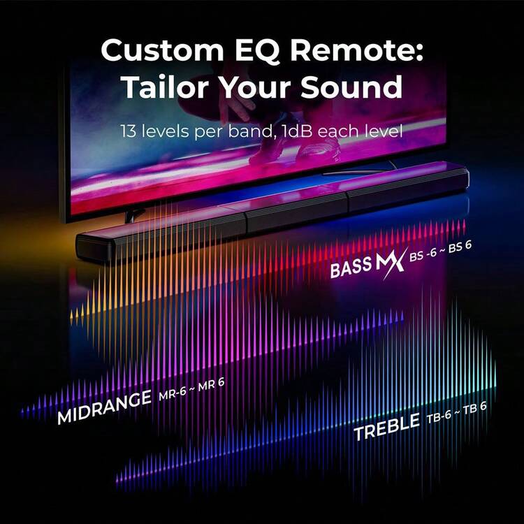 Ultimea 7.1-Channel Soundbar Subwoofer Speaker Kit, Detachable, Dynamic ...