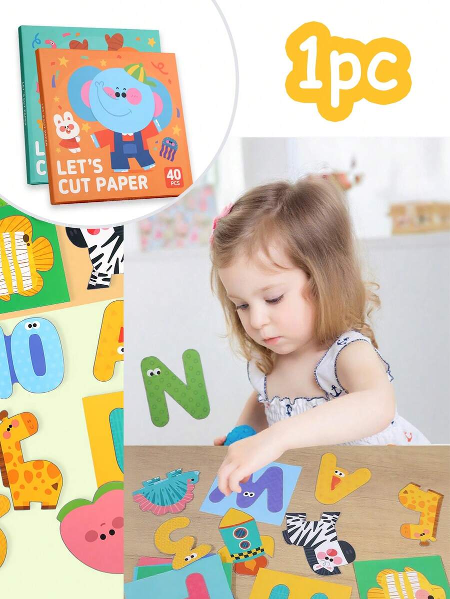 1pc Children's Handmade Paper Cutting, Baby Toddler Educational Paper ...