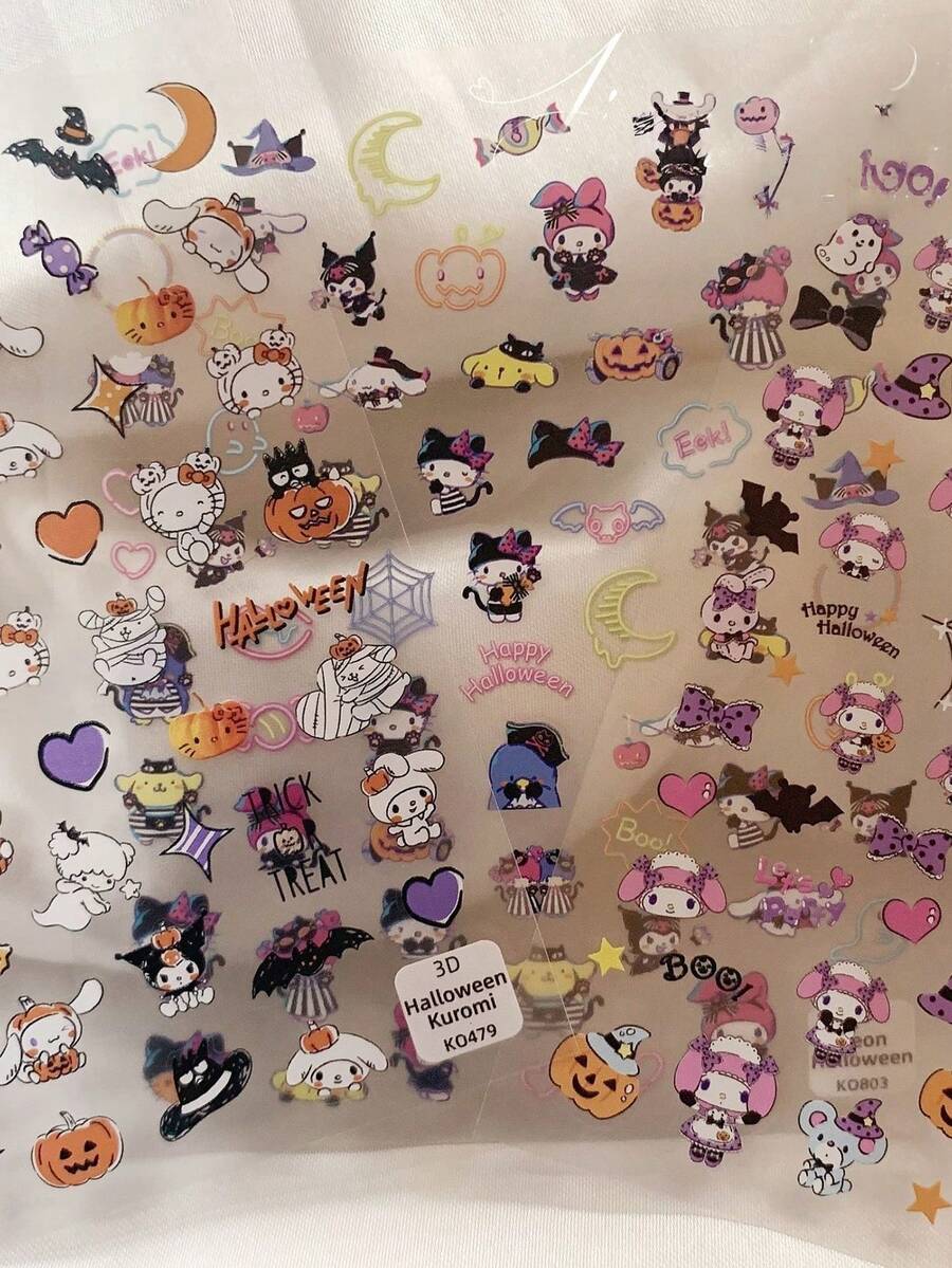 Sanrio [Sanrio Halloween Limited Edition] Kitty Yugui Dog Kuromi Nail ...