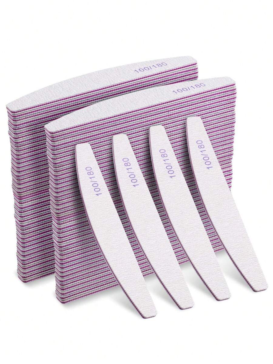 5 Stücke/10 Stücke graue Nagelfeilen Halbmond Puffer Block doppelseitig ...