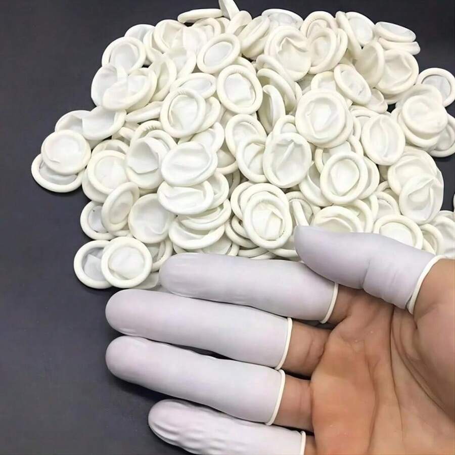Latex Finger Cots For Nail Art, Disposable Rubber Finger Protectors ...