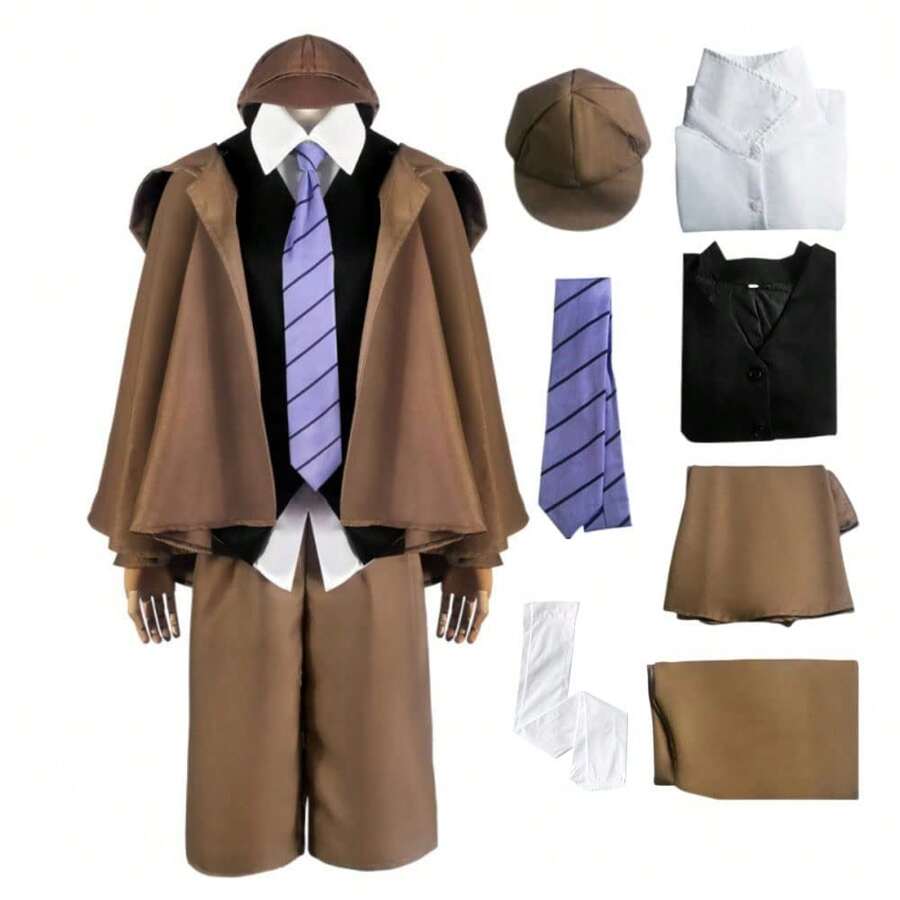 Cosplay Costume Full Set Anime Cosplay Costume Detective Cloak | SHEIN USA