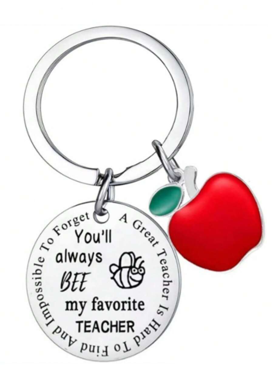1pc Unisex "My Favorite" Heart Shaped Key Chain, Thanksgiving Gift ...