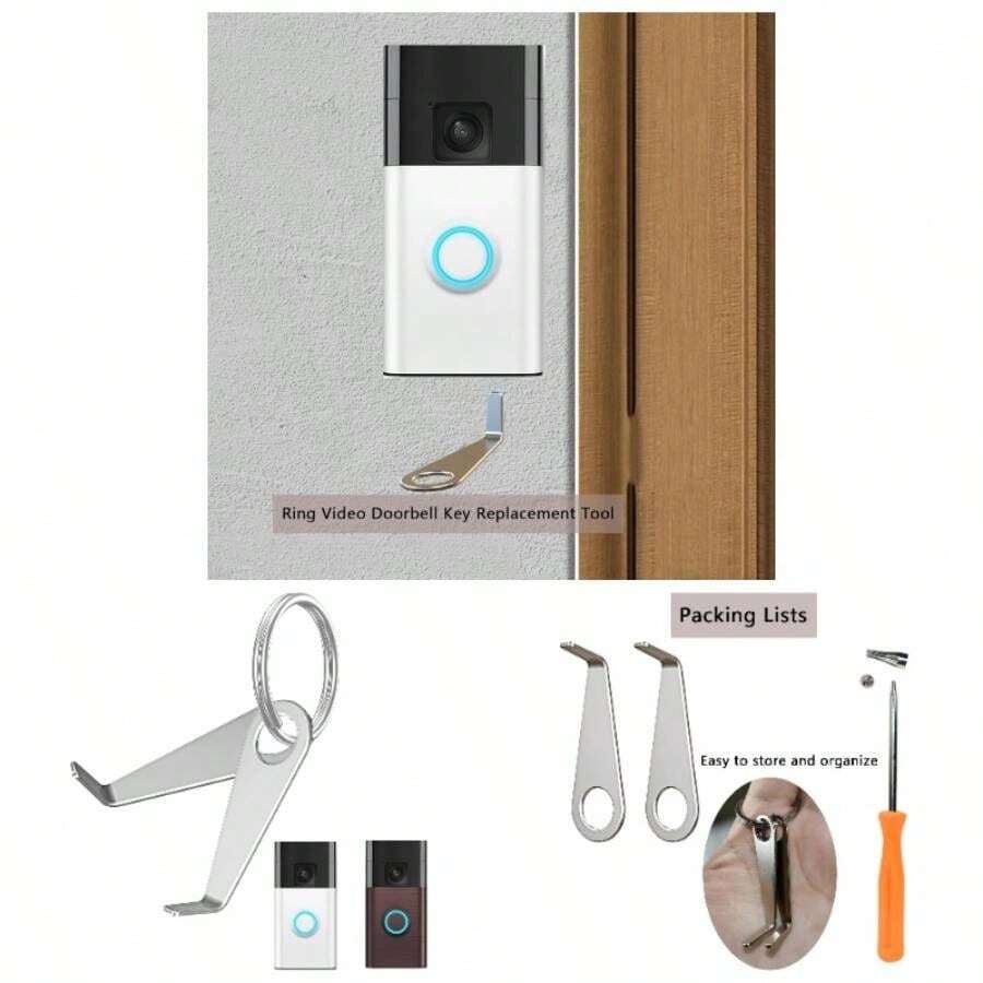 Video Doorbell Key, Doorbell Screwdriver Compatible With Ring Battery ...