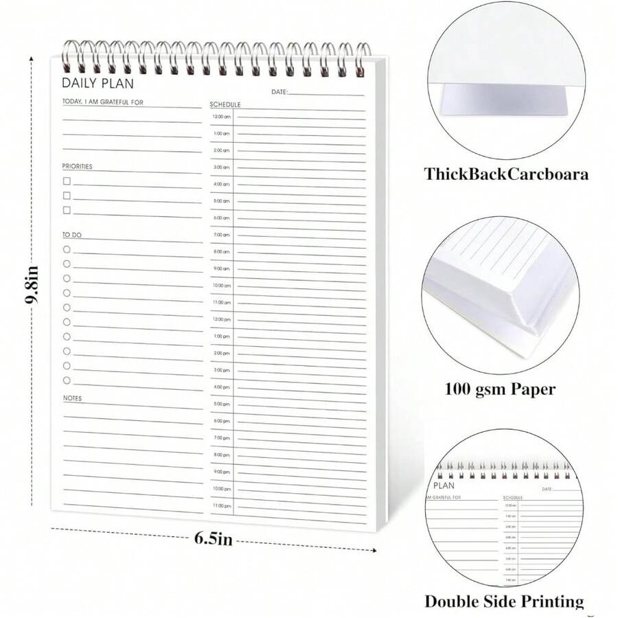 Local Warehouse-To Do Lists, Organizer With Today's Goals, Notes, 52 ...