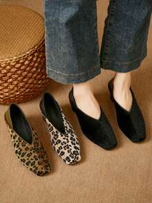 2025 Neues Design Kuhhaare Leoparden Muster Doppel-Trage Quadratische ...