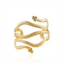 Vintage Gold Color Snake Shaped Arm Bracelets For Women Men Exaggerated ...