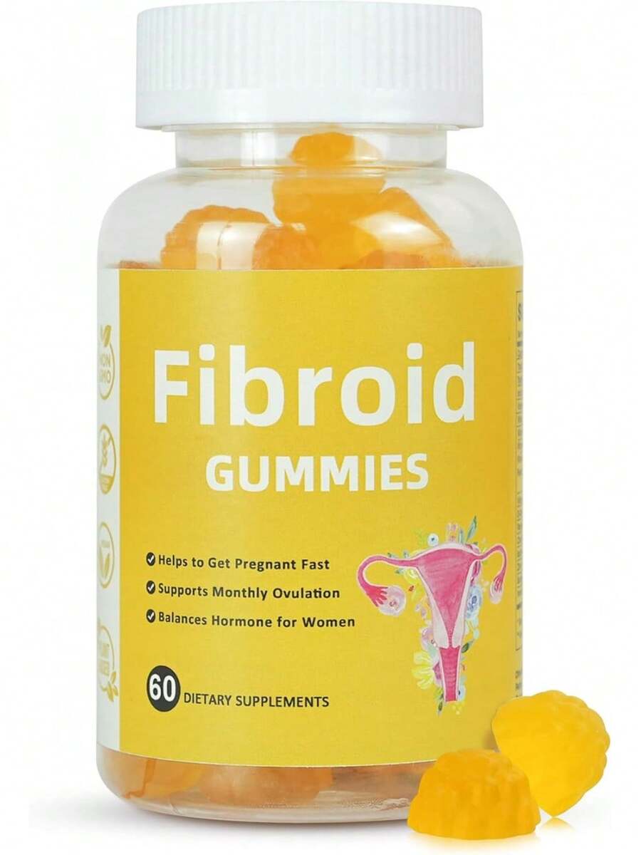Fibroid Gummies Women Shrink Ovarian Cysts, Natural Detox Womb Gummies ...
