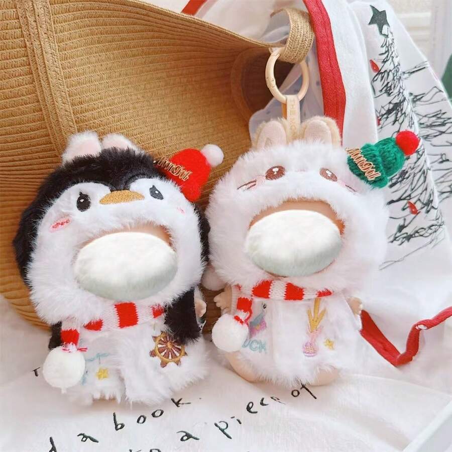17CM LABUBI Hanging Ornament Christmas Outfit 1st/2nd/3rd Generation ...