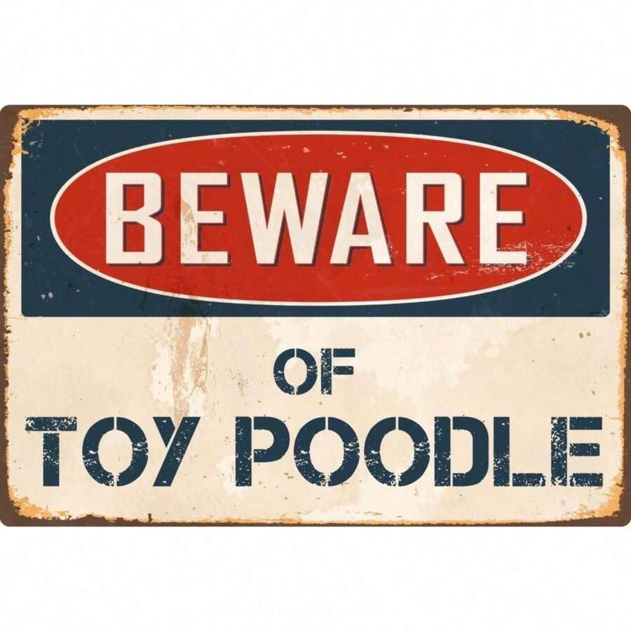 Beware Of Toy Poodle Metal Sign Toy Poodle Sign Toy Poodle Plaque ...