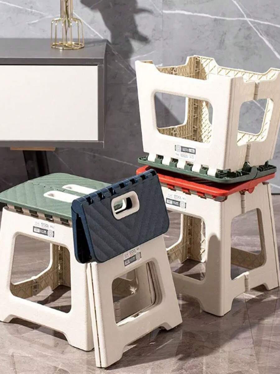 Foldable Plastic Stool, Portable Compact Shoe Changing Bench For Kids ...