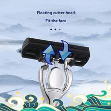 Rasoio/Trimmer per barba da uomo e donna, lame arancioni a 6 strati ...