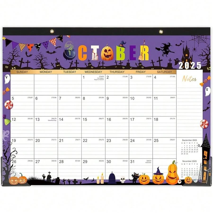 Desk Calendar 2025-2026 - July 2025 - December 2026,18 Monthly Desk ...