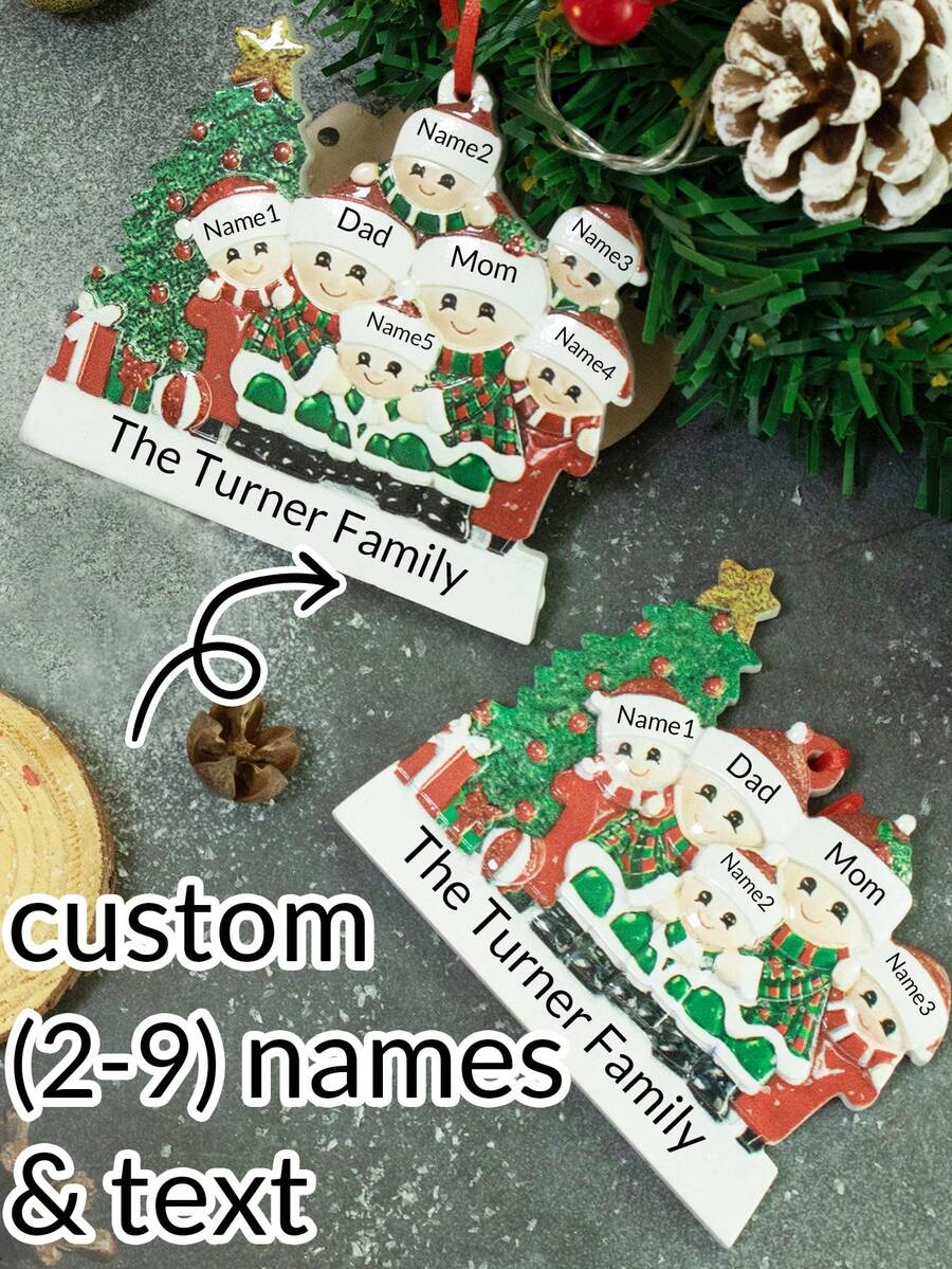 LICVIC Custom Christmas Ornaments With Name, Personalized Christmas ...