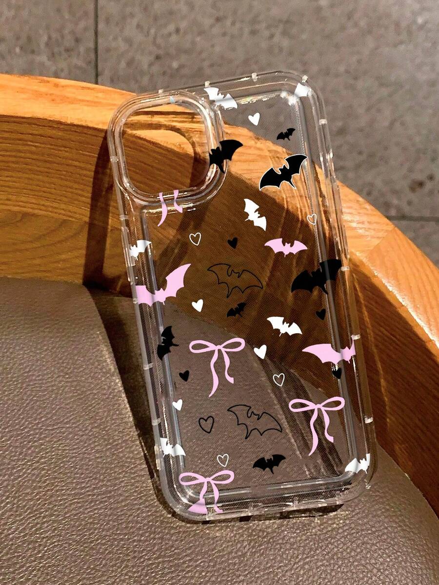 1 Stück Halloween Fledermaus Schleife Muster Transparente TPU Weiche ...