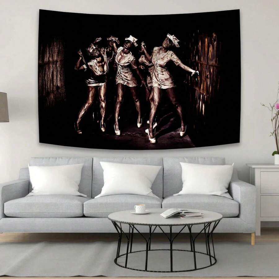 Silents Hill Horror Movie Game Character Design Tapestry Art Wall ...