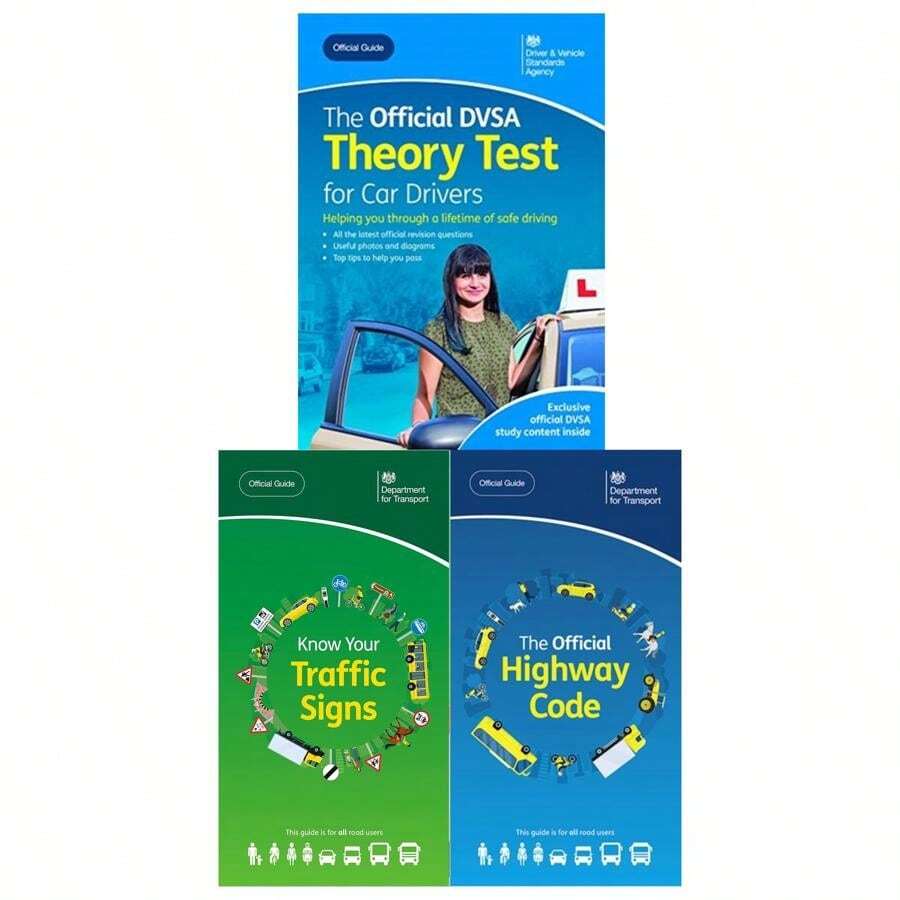 2025 Driving Theory Test Collection 3 Books Set Pack: The Official DVSA ...