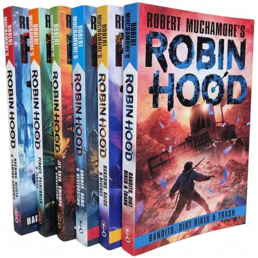 Robin Hood Series 6 Book Set Collection By Robert Muchamore | شي إن