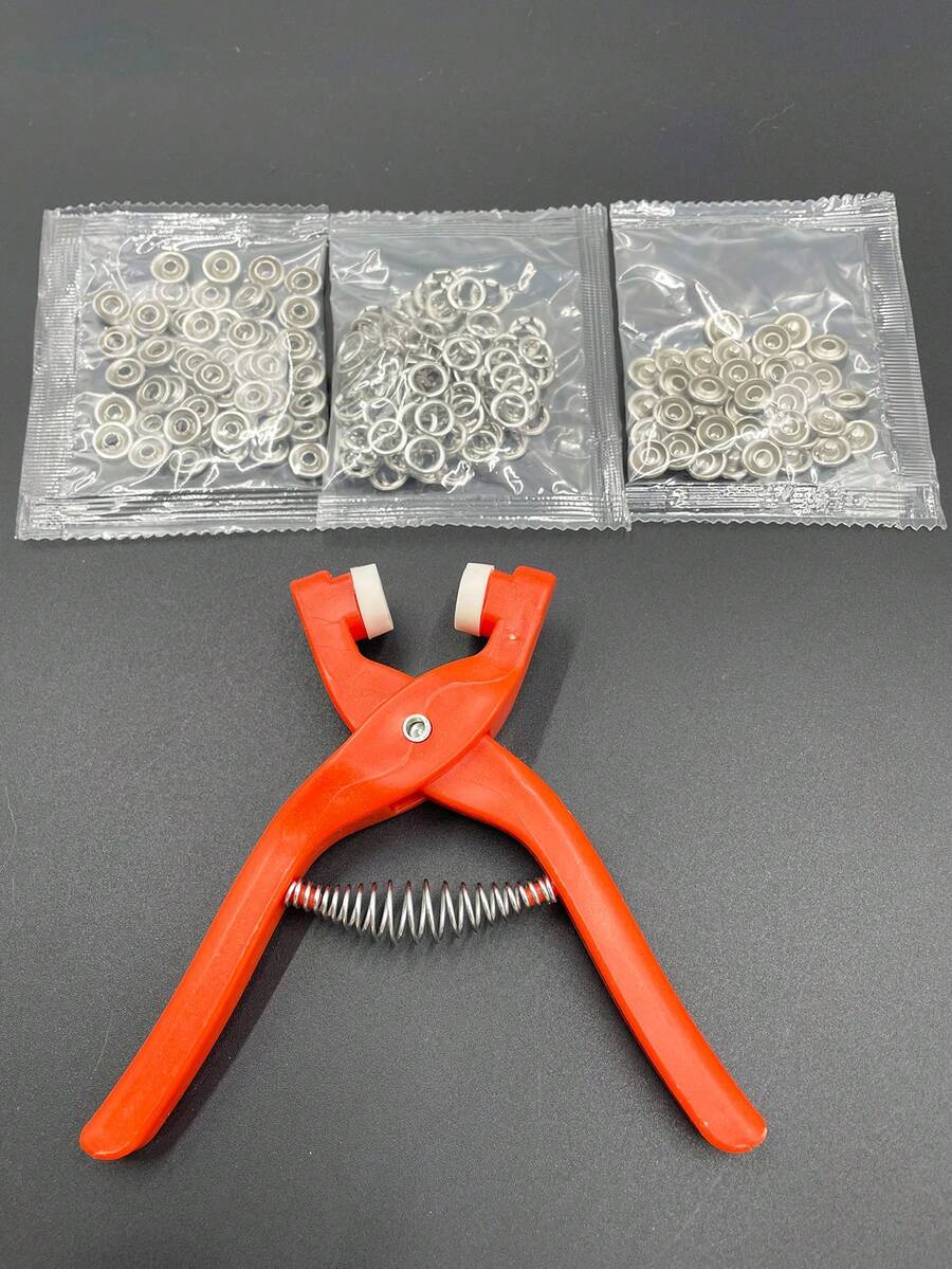 5-Prong Snap Fastener (1 Tool + 50 Snap Sets) Crochet Safety Eyes Tool ...