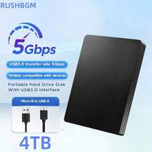 4TB Portable Hard Drive, 4TB High-Capacity USB 3.0 HDD, Suitable For ...
