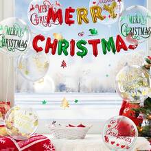 2 Blatt Weihnachts-Aufkleber Dekoration, Bubble Ballon Aufkleber ...